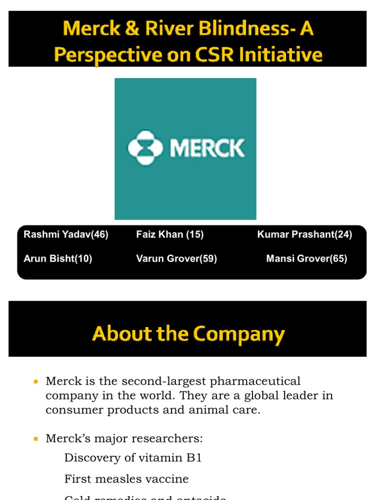 Merck | PDF | Pharmaceutical Industry | Merck & Co.