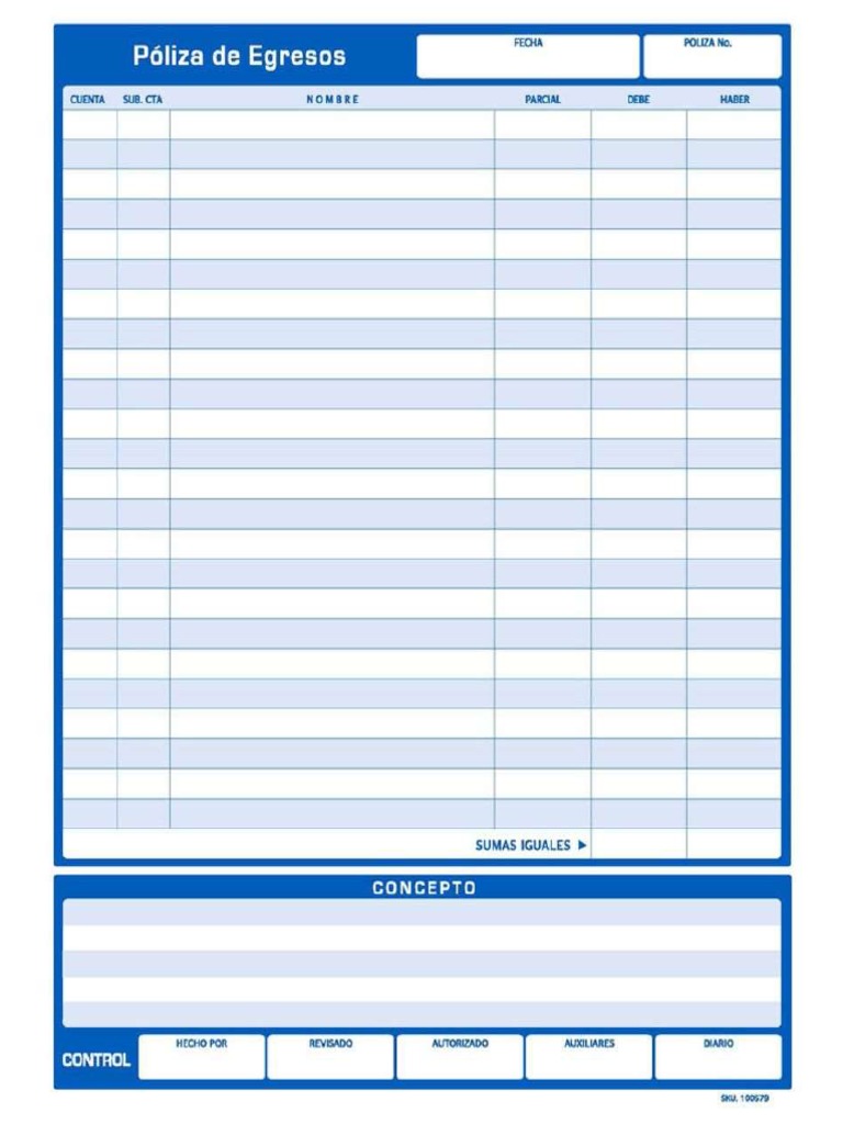 Poliza de Egresos | PDF