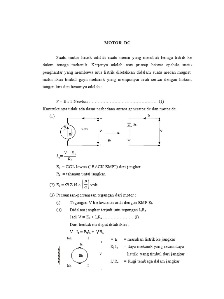 Motor DC | PDF