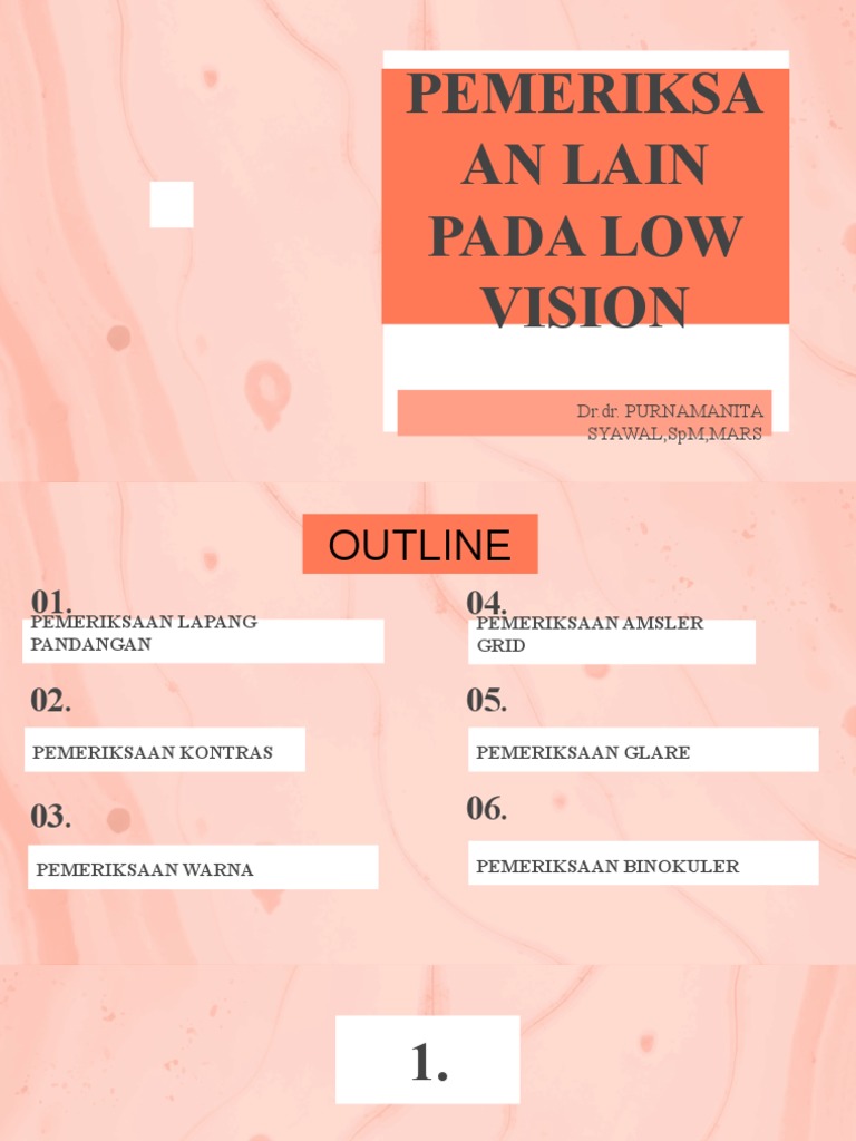 12 Pemeriksaan Lain Pada Low Vision | PDF