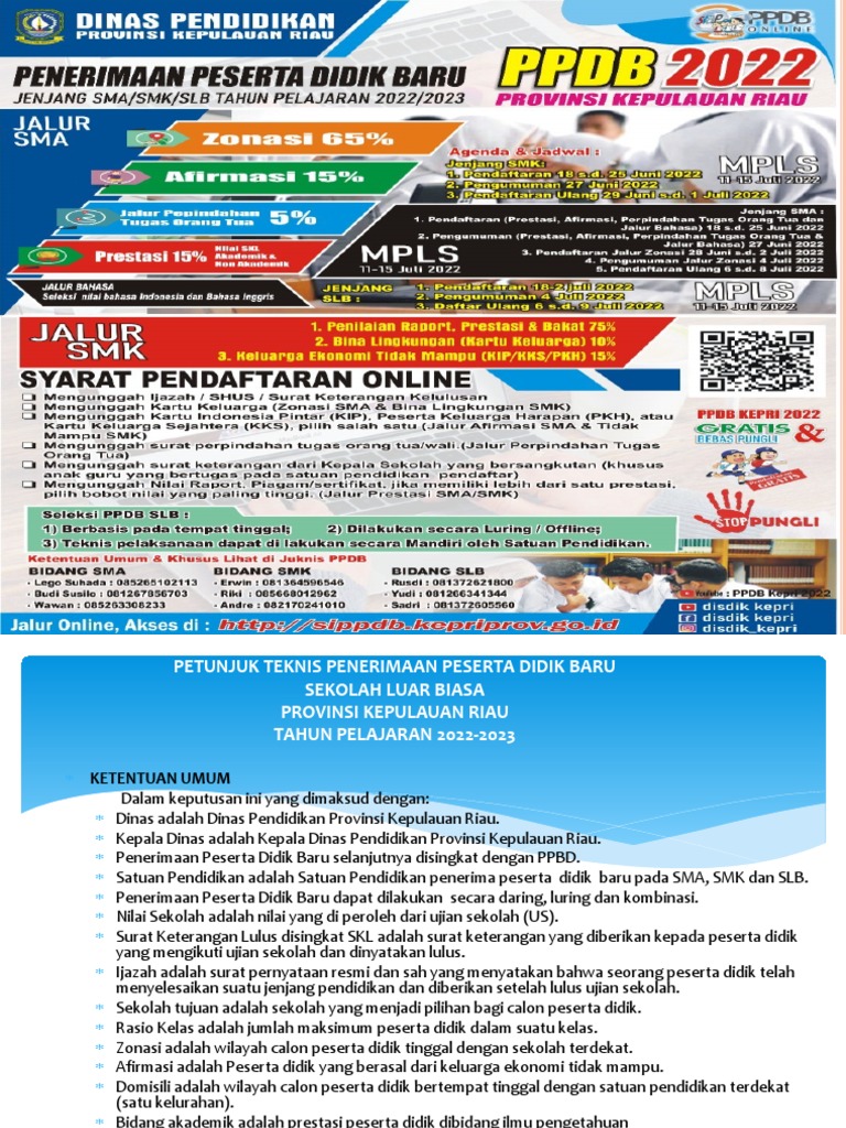 Panduan PPDB SLB Kepulauan Riau | PDF | Bisnis | Pengelolaan Keuangan ...
