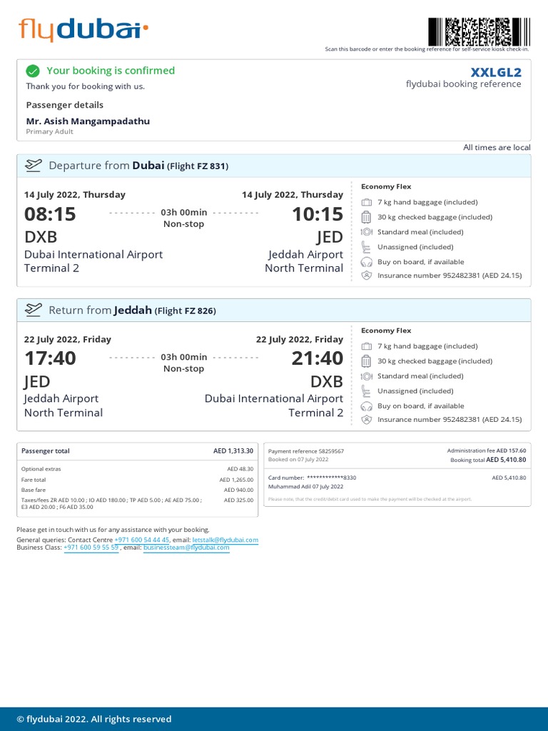 Flight DXB Jeddah Return Anwar Team Neom 07.07.2022 | PDF | Business Class | Service Industries