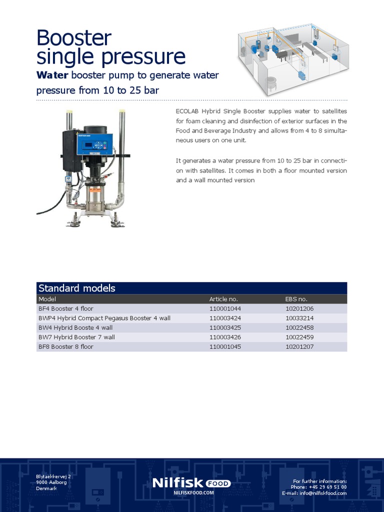 Ecolab Hybrid Booster Pump Overview | PDF | Electrical Engineering ...