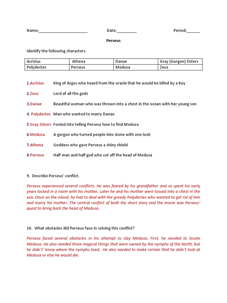 Perseus PDF | PDF | Medusa | Greek Mythology