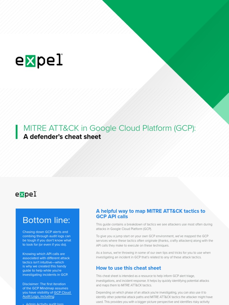 Expel GCP Mind Map Kit 080422 | PDF | Cloud Computing | I Cloud