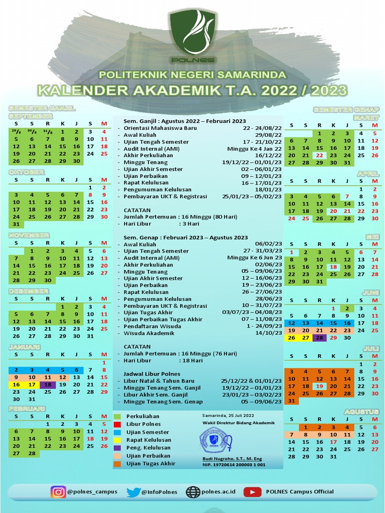 Kalender Akademik 2022 - 2023 Polnes | PDF