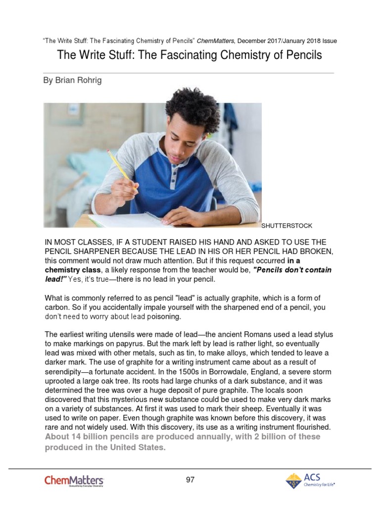 The Fascinating Chemistry Behind Pencils: A Detailed Exploration of the ...