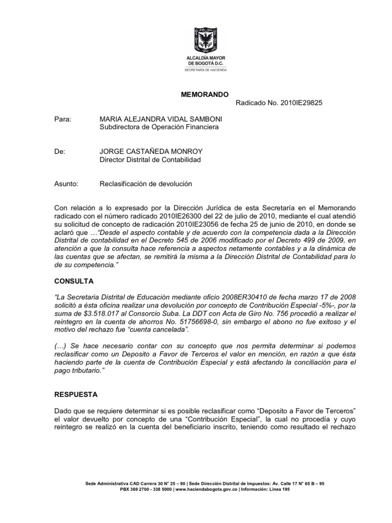 Formato de Memorando | PDF