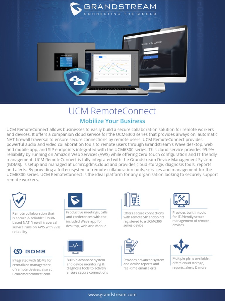 Datasheet_UCMRemoteConnect_English | PDF
