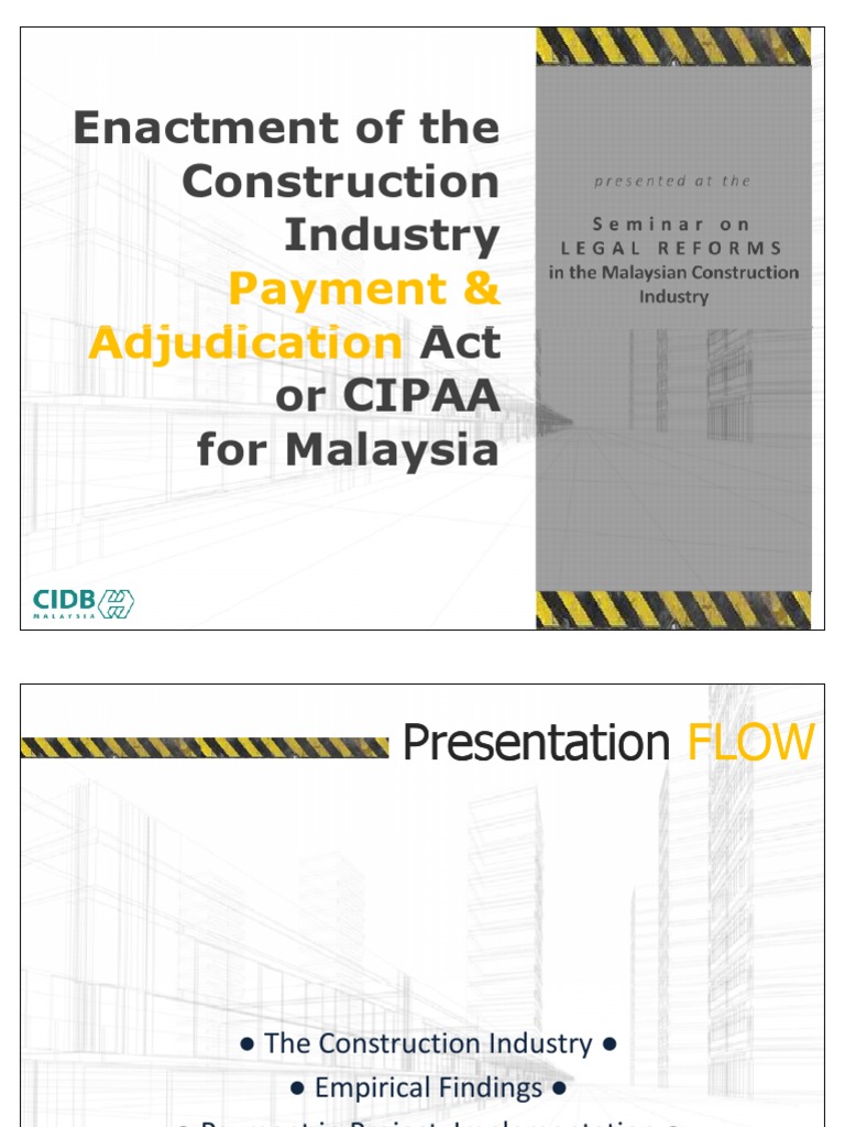 CIPAA Road Shows Slide | PDF | Adjudication | Arbitration