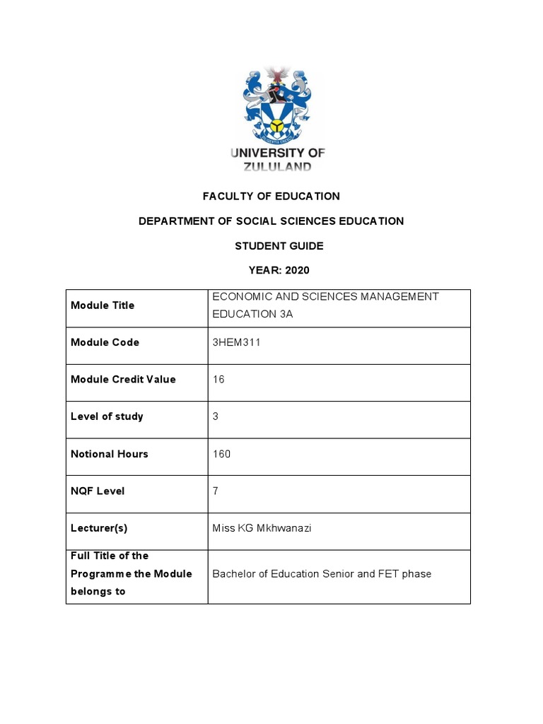 3HEM311 Student Guide | PDF | Teaching Method | Educational Assessment