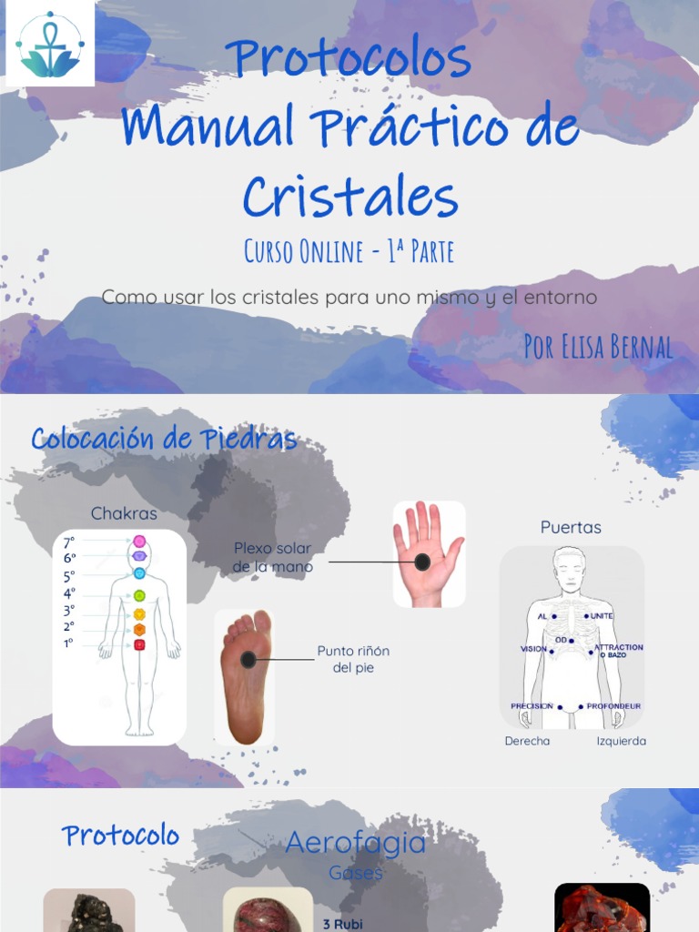 Protocolos de Cristales y Chakras | PDF | Piedra preciosa | Componentes ...