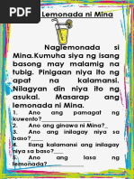 Reading Materials For Beginner (Tagalog) | PDF