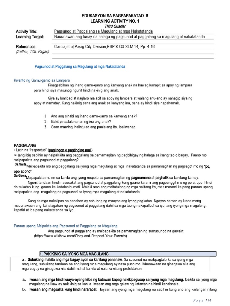 Esp 8 - Week 5 | PDF