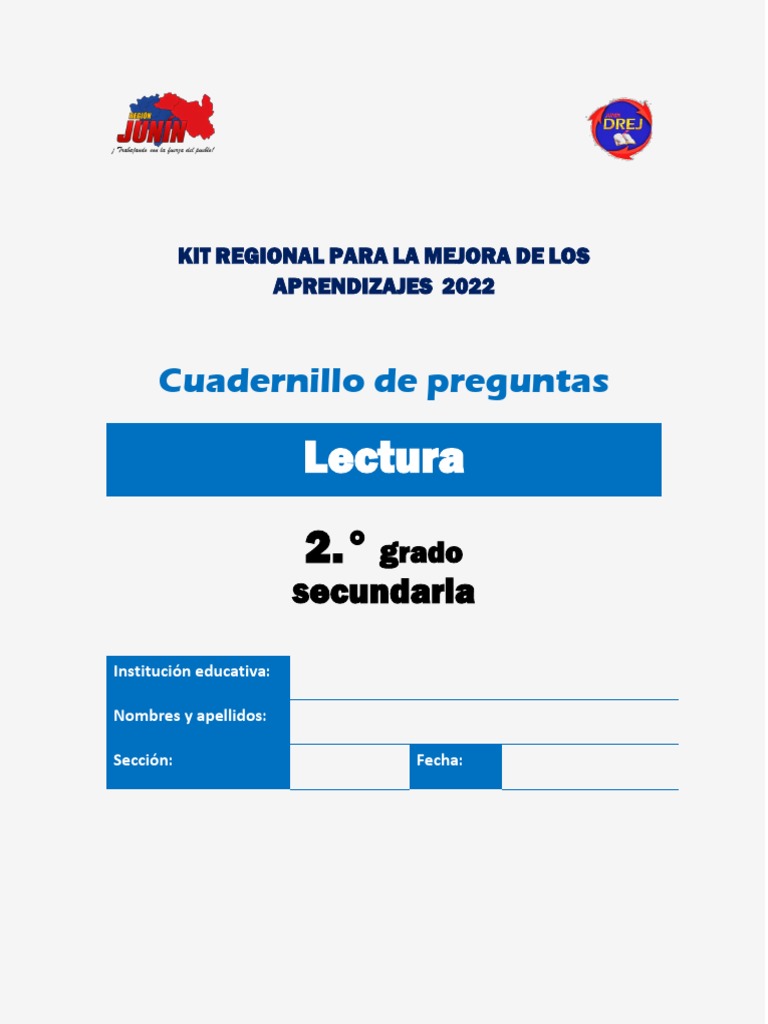 Cuadernillo de Lectura 2° Grado Secundaria | PDF | Auriculares | Drogas