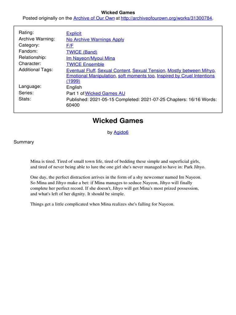 Wicked Games | PDF