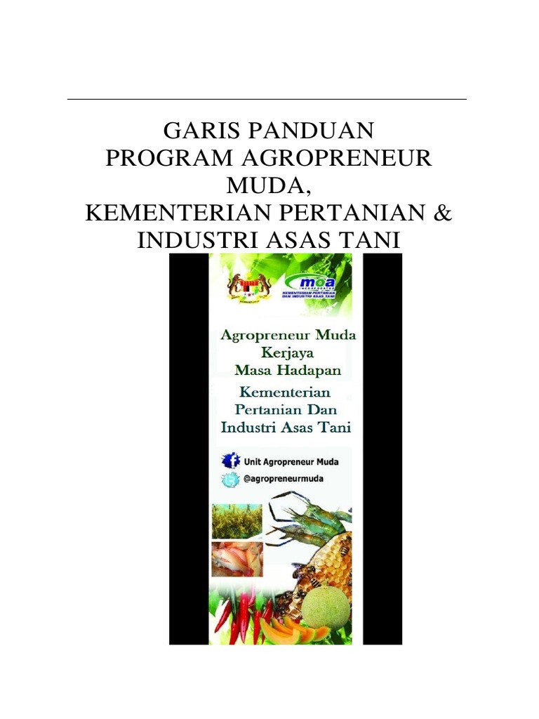 Garis Panduan Program Agropreneur Muda | PDF Garis Panduan Program Agropreneur Muda | PDF