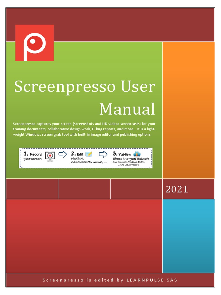 Screenpresso User Manual Overview | PDF | Installation (Computer ...