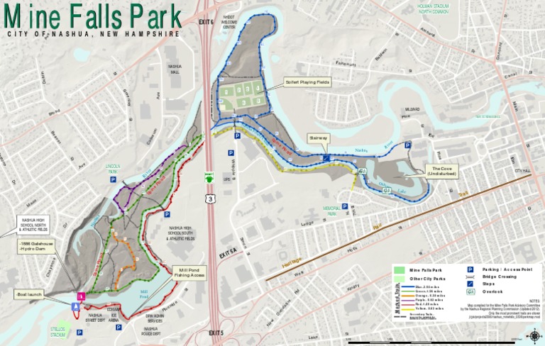Mine Falls Park Trail Map | PDF | New Hampshire | Tourist Attractions