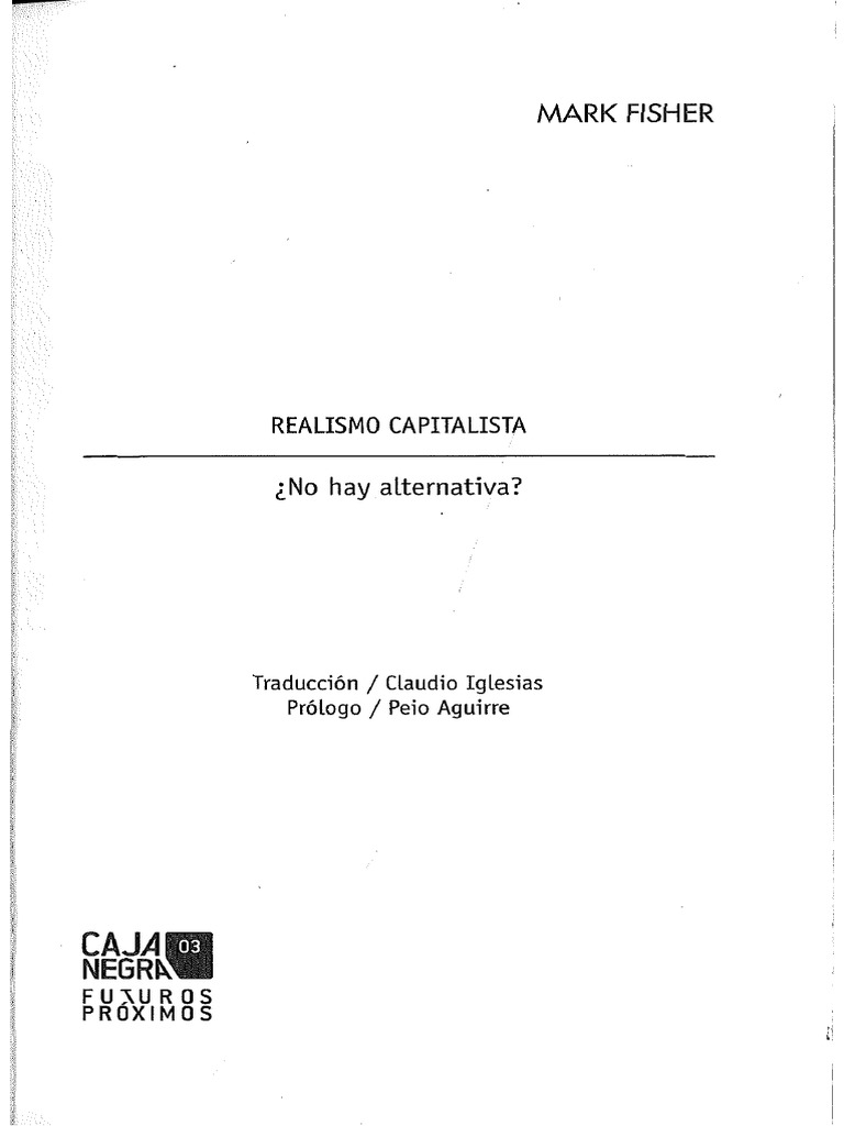 Fisher - Realismo Capitalista | PDF | Capitalismo | Burocracia