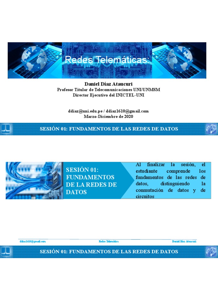 Sesión-01 Fundamentos de Las Redes de Datos | PDF | Protocolos de ...