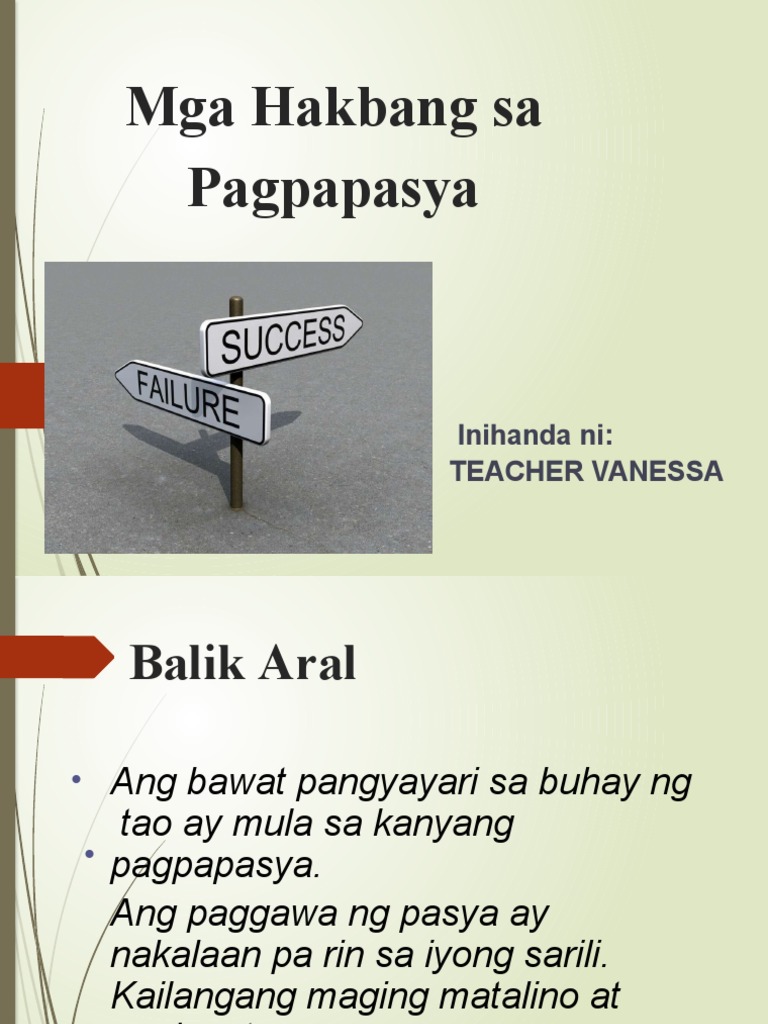 ESP 6-Mga HAKBANG Sa PAGPAPASYA | PDF