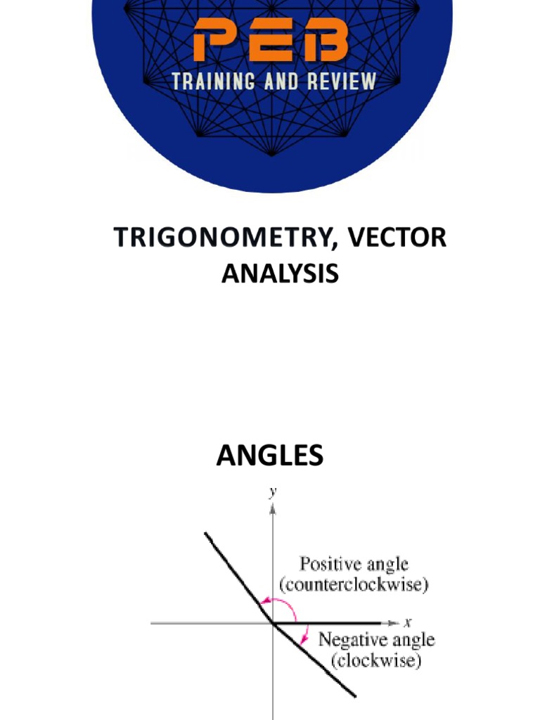 Trigonometry and Vector Analysis | Download Free PDF | Trigonometric ...