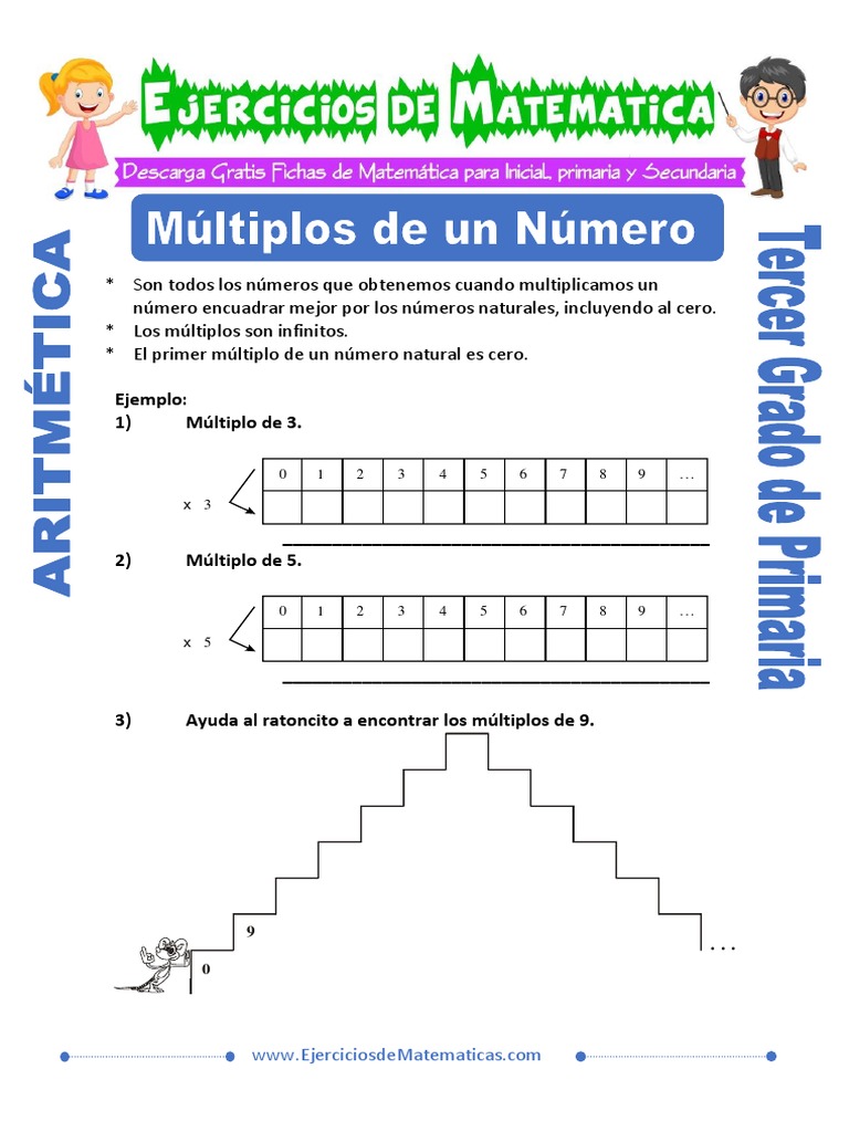 Multiplos de Un Numero para Tercero de Primaria | PDF