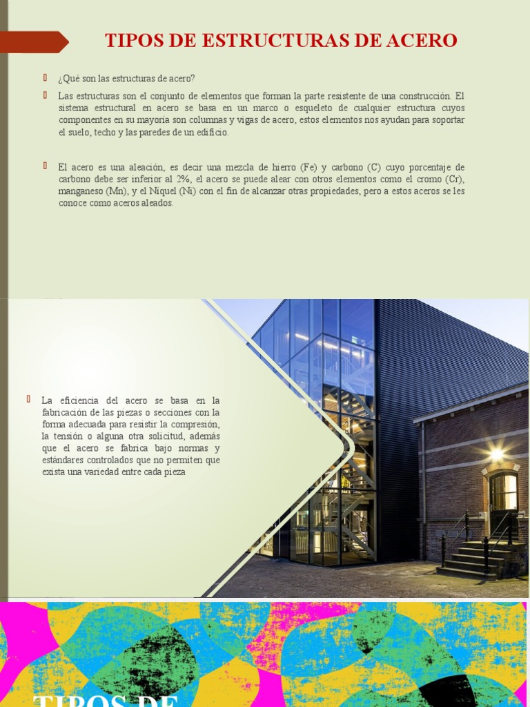 Tipos de Estructuras de Acero | PDF | Acero | Bóveda (Arquitectura)