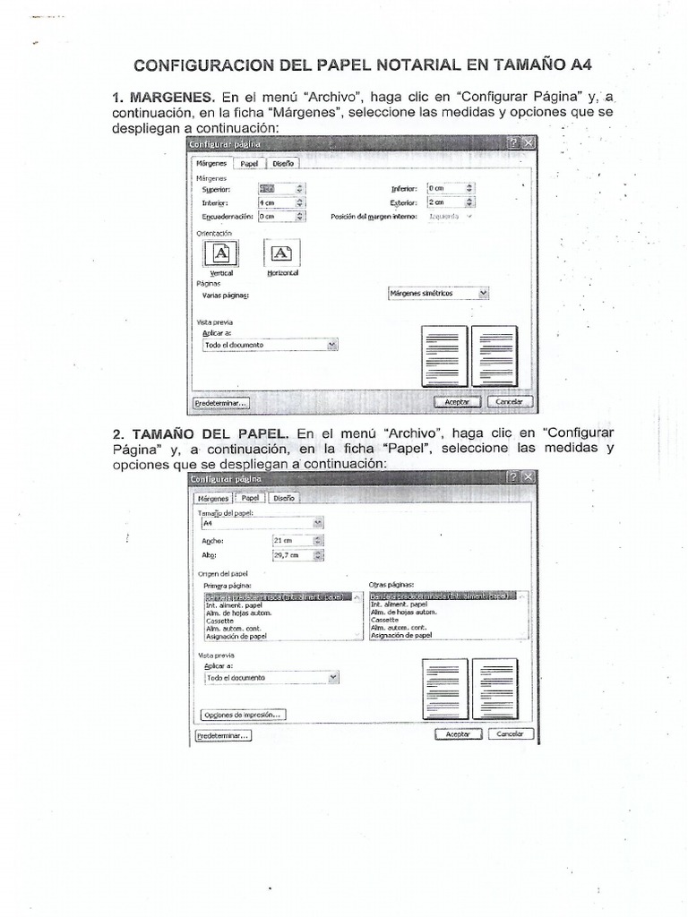 TEMA 1.2Configuración papel notarial | PDF