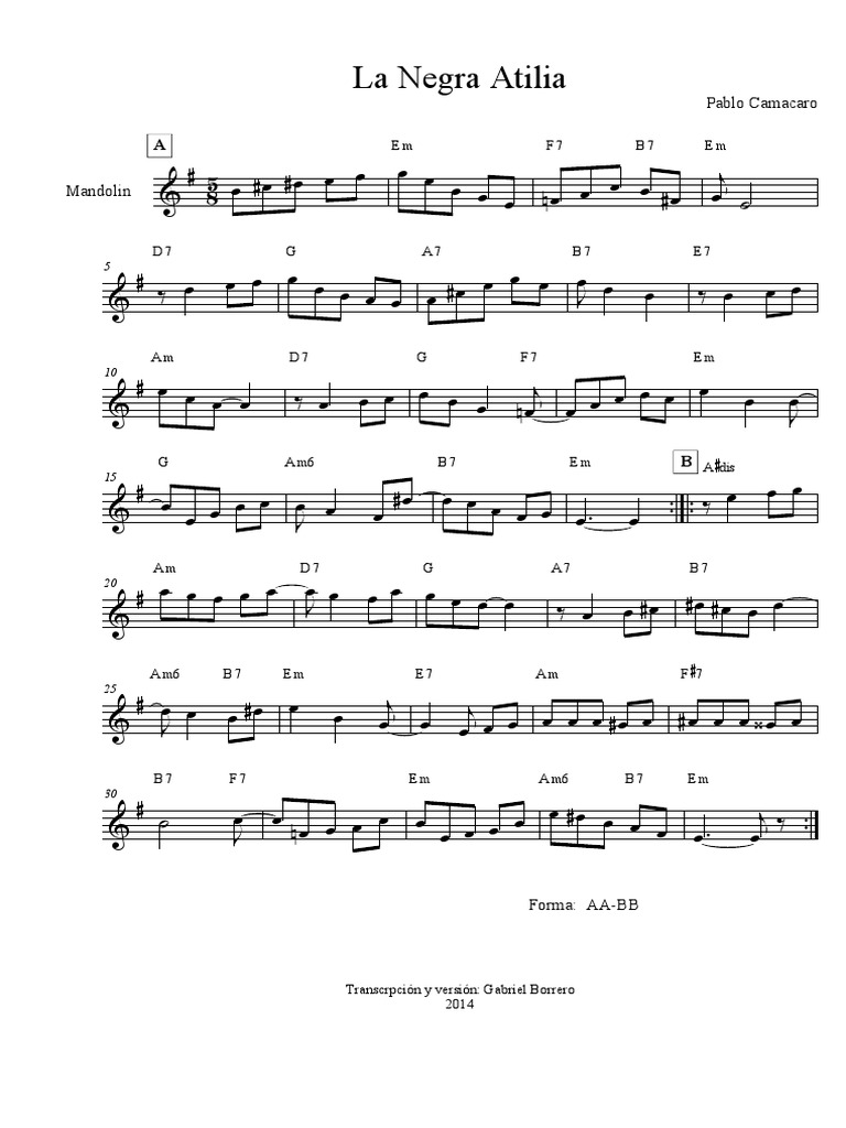 La Negra Atilia | PDF