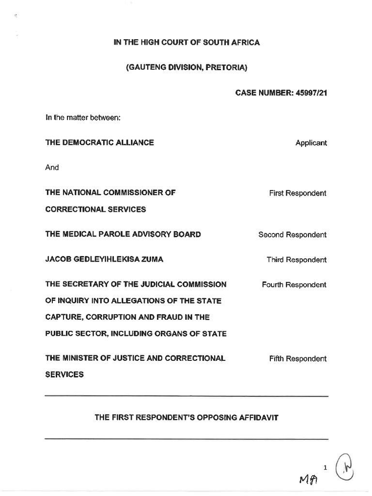 DA Review First Respondent's Replying Affidavit (Original) - Compressed ...