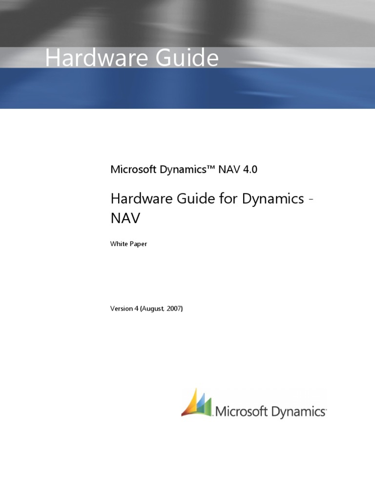 NAV 4.0 - Hardware Guide - Dynamics - NAV 4.0 v4 | PDF