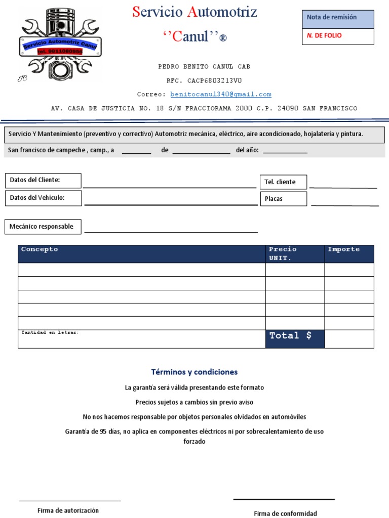 Nota de Remision | PDF