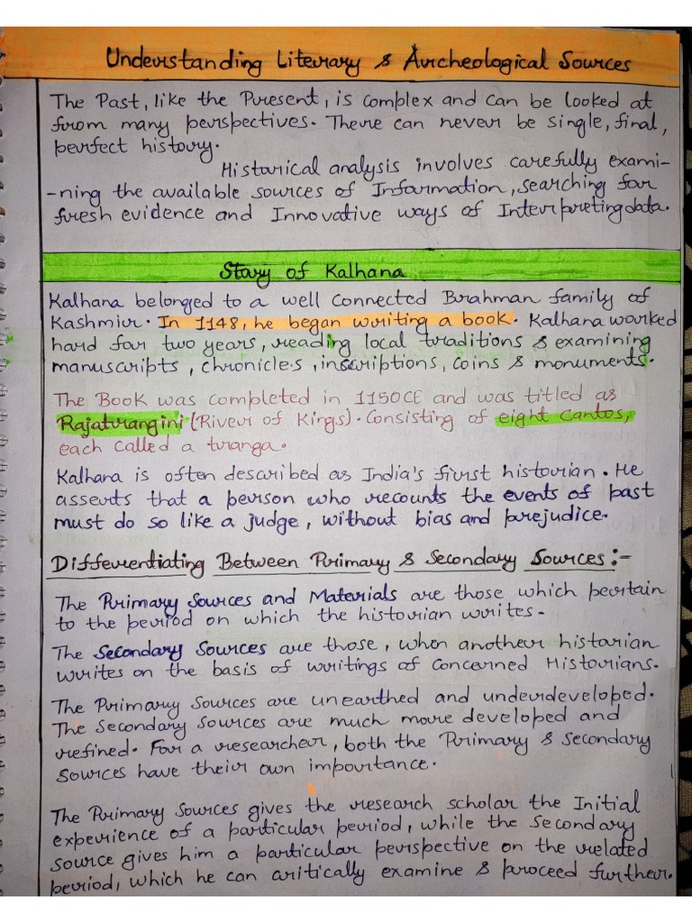 Understanding Literary Sources of Ancient Indian History PDF | PDF