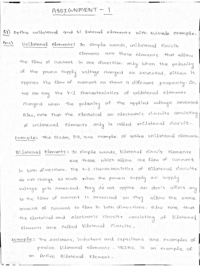 Elec.assignment | PDF