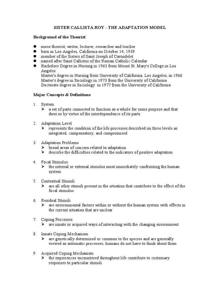 Adaptation Theory (TFN) | PDF | Perception | Behavior