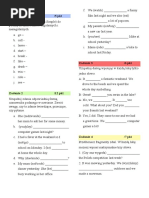 Past Simple Test A | PDF