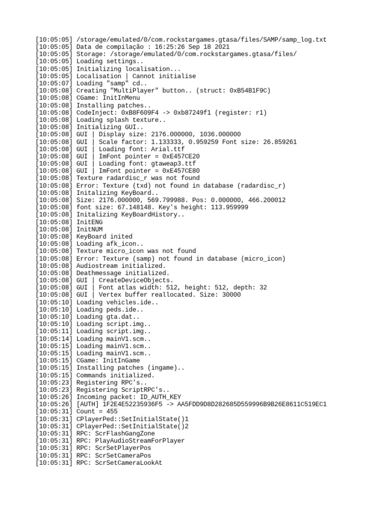 Samp Log | PDF | Computer Engineering | Computing