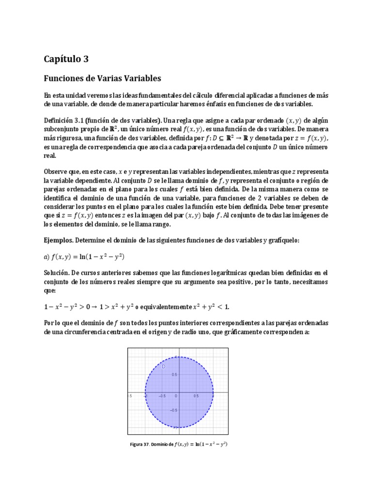 Funciones de Varias Variables | PDF | Función (Matemáticas) | Degradado
