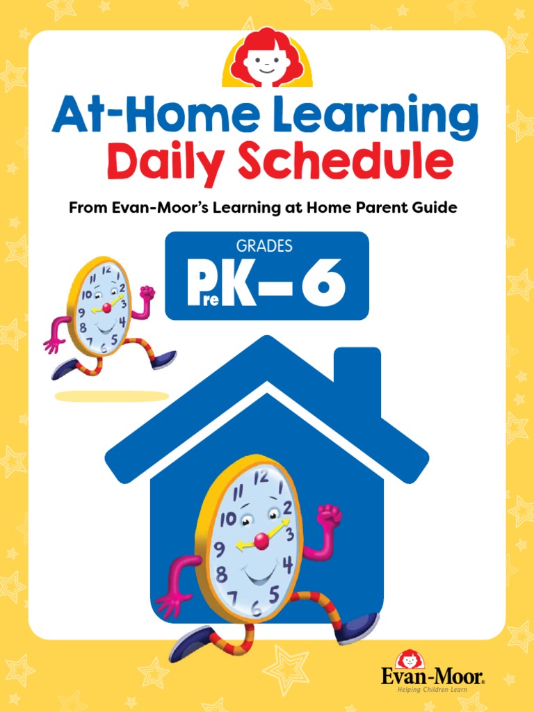 At Home Learning Daily Schedule Sampler | PDF
