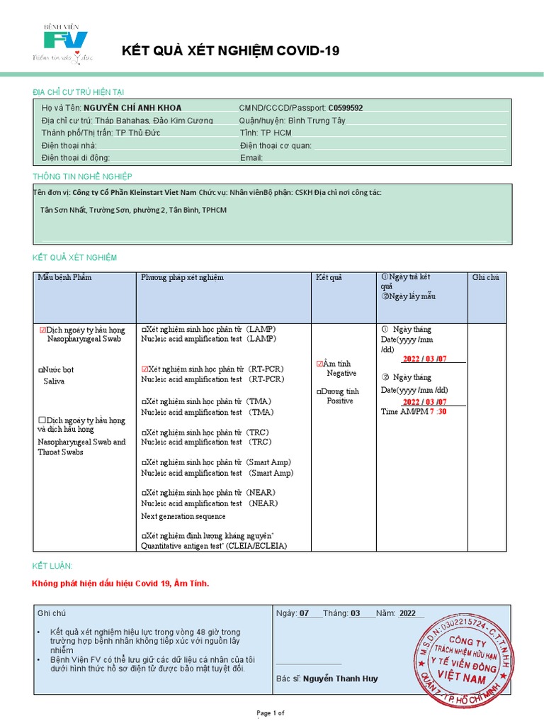 Registration Form EN VN 2 | PDF