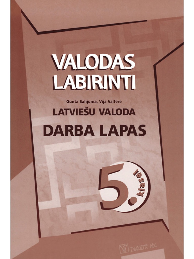 Dokumen - Pub - Valodas Labirinti Latvieu Valoda 5 Klasei Darba Lapas Darba Burtnca ...