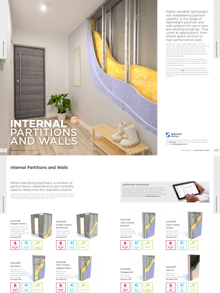 British Gypsum WB GypWall Twin Frame Independent With Introduction ...