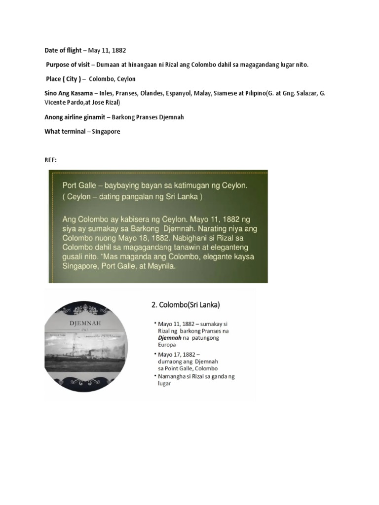 Rizal | PDF | Travel | Foreign Language Studies