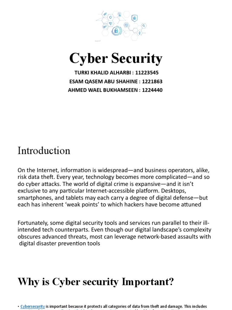 Cyber Security | PDF | Information Security | Security
