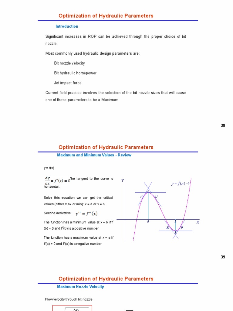 Optimization of Hydraulics Parameters | PDF | Pump | Horsepower