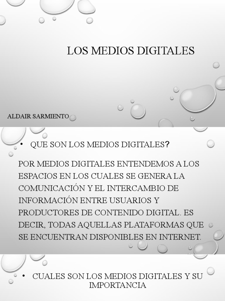 Los Medios Digitales | PDF