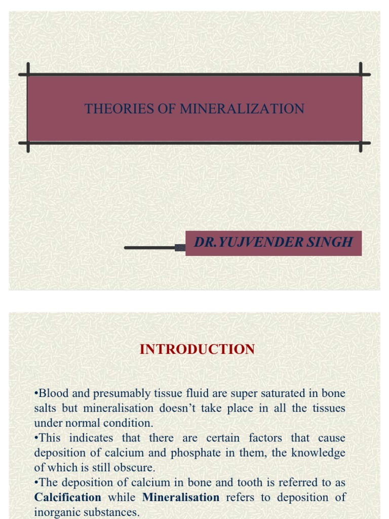 Theories of Mineralization | PDF