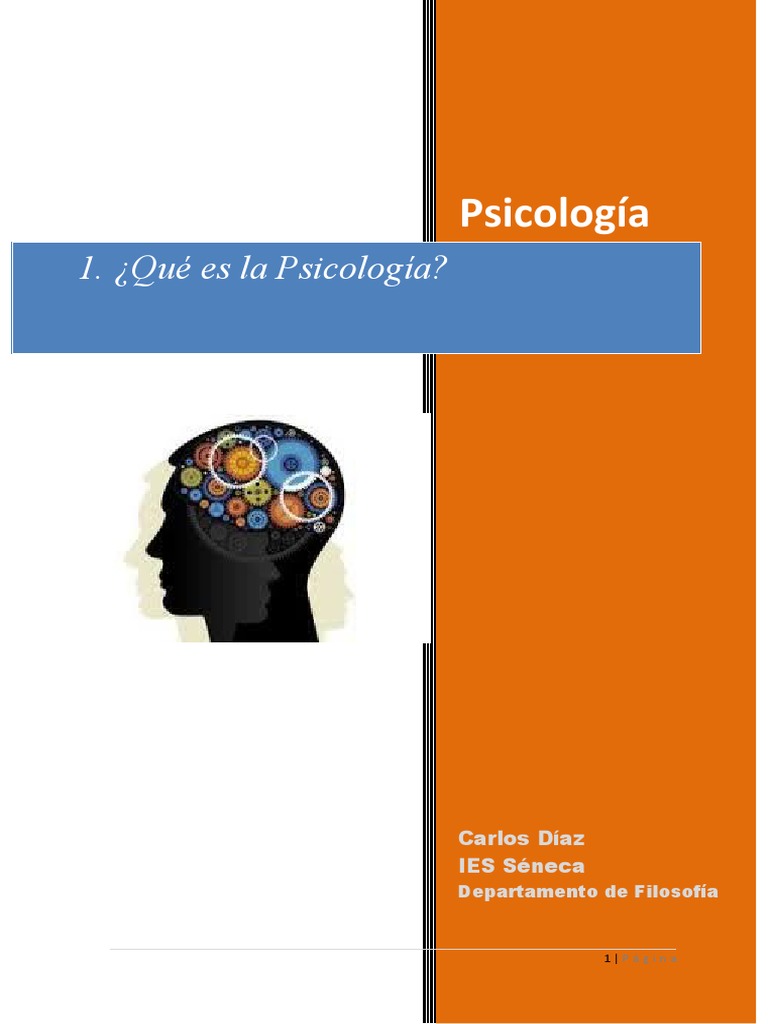 Unidad 1 Que Es La Psicologia | PDF | Sicología | Psicoanálisis